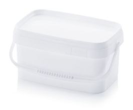 Rectangular pail with cover | NORAH Plastics