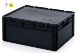 ESD - stacking bins with lids | NORAH Platics