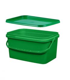Rectangular pail with cover | NORAH Plastics