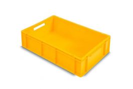 Yellow Eurosize Stacking bin 60x40x17cm | NORAH Plastics