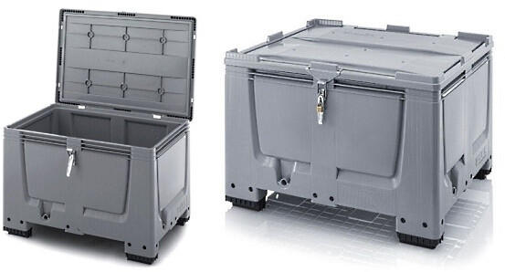 Pallet boxes with lock, the best choice against unauthorized opening